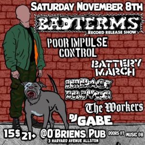 BADTERMS / Impact Driver / Poor Impulse Control / Battery March / The ...